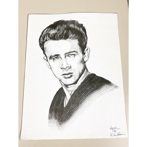 Art | Dale Adkins Art James Dean Sketch Drawing Print Sleeved In Great ...
